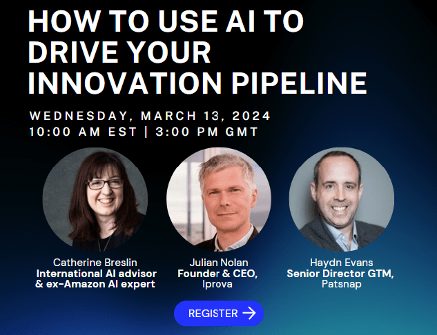 Webinar How To Use Ai To Drive Your Innovation Pipeline
